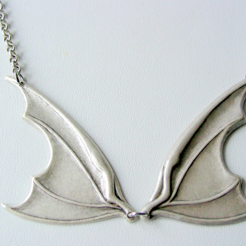 Bat Necklace - Etsy