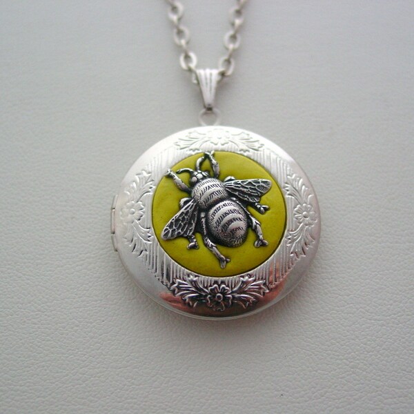 Honey Bee Locket - Etsy