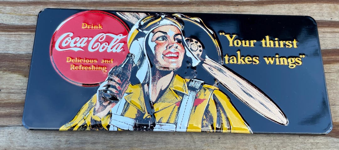 Coca Cola Coke Pilot Refrigerator Magnet Vintage Advertisement - Etsy