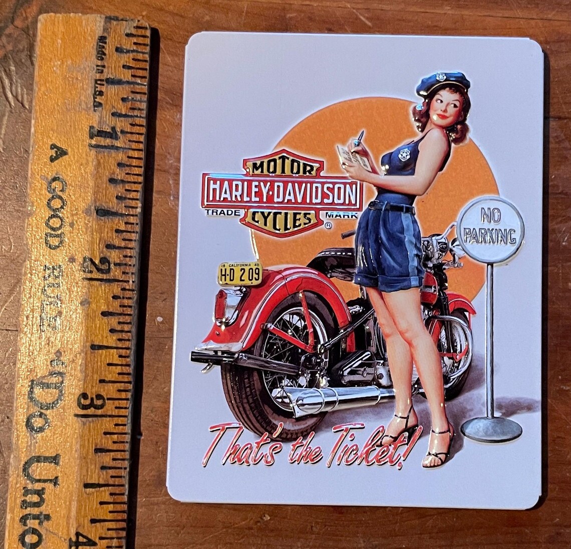 Harley Davidson Motorcycles Refrigerator Magnet Vintage Advertisement ...