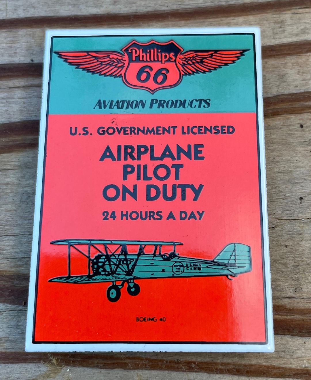 Phillips 66 Pilot on Duty Vintage Art Metal Refrigerator Magnet - Etsy