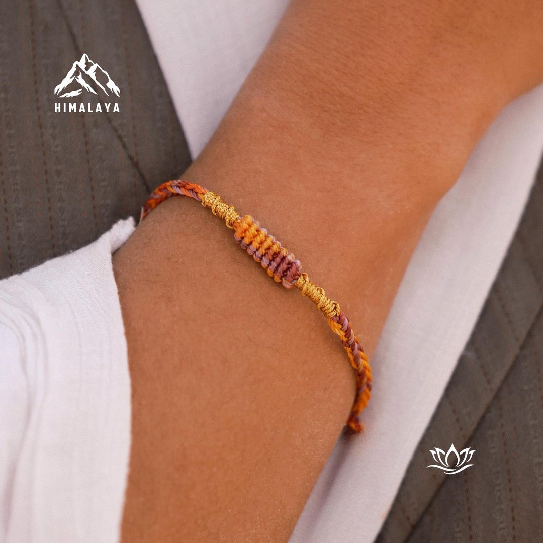 Himalayan Rainbow Bracelet,mom and Daughter Good Luck Charm Gift,boho ...