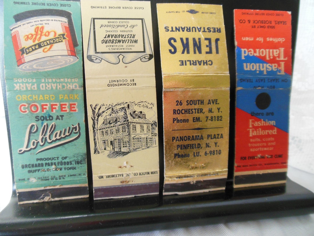 Match Book Covers - Mixed Lot of (4) - Vintage 1950s to 1960s - Etsy