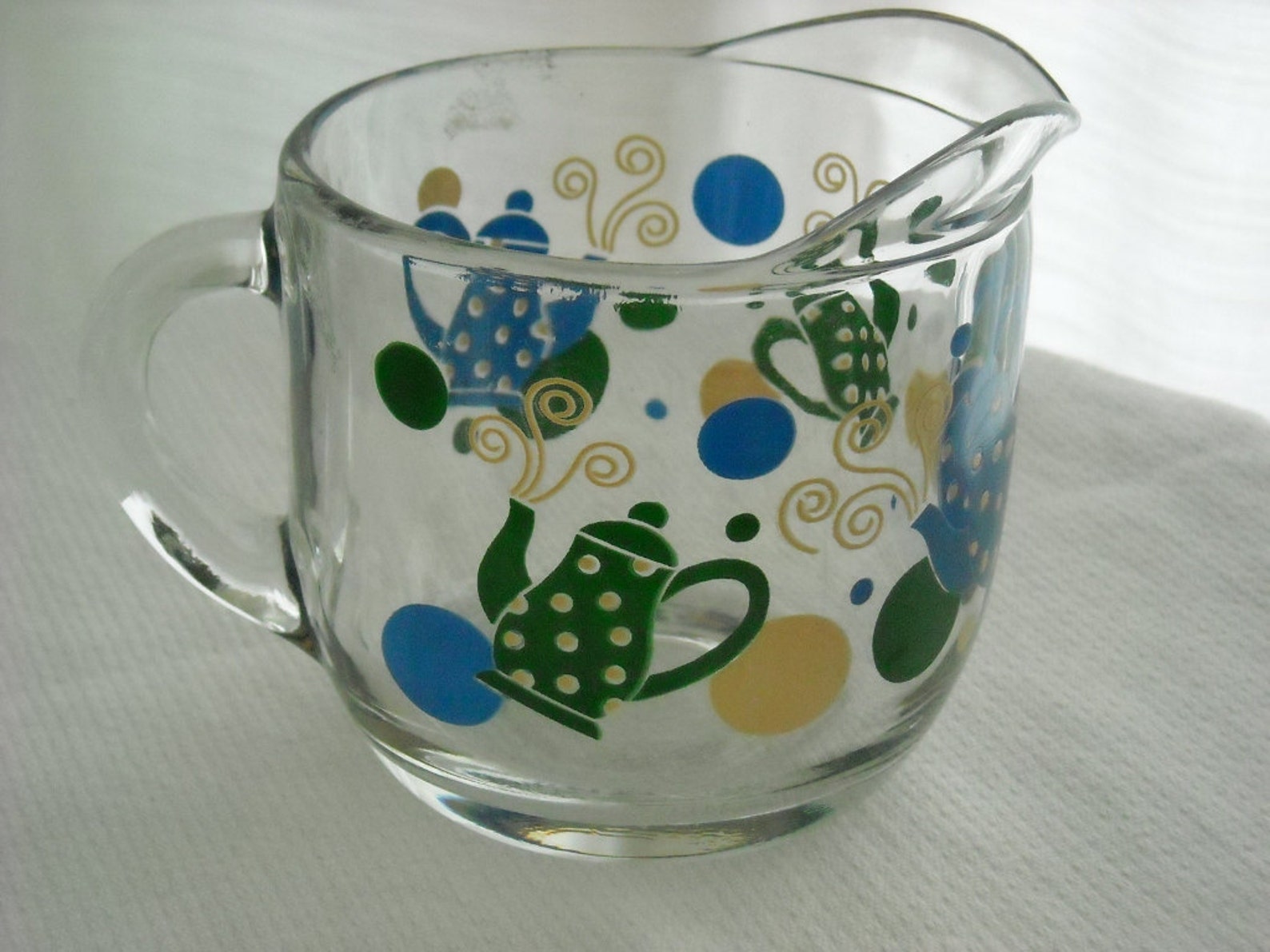Cute Vintage 80s Creamer With Spots Dots and Coffee Pots - Etsy