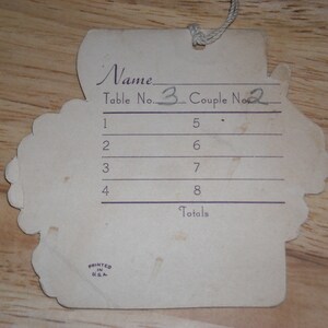 Diecut Tally Card - Fruit Bowl Design - Probably 1930s-40s - Etsy