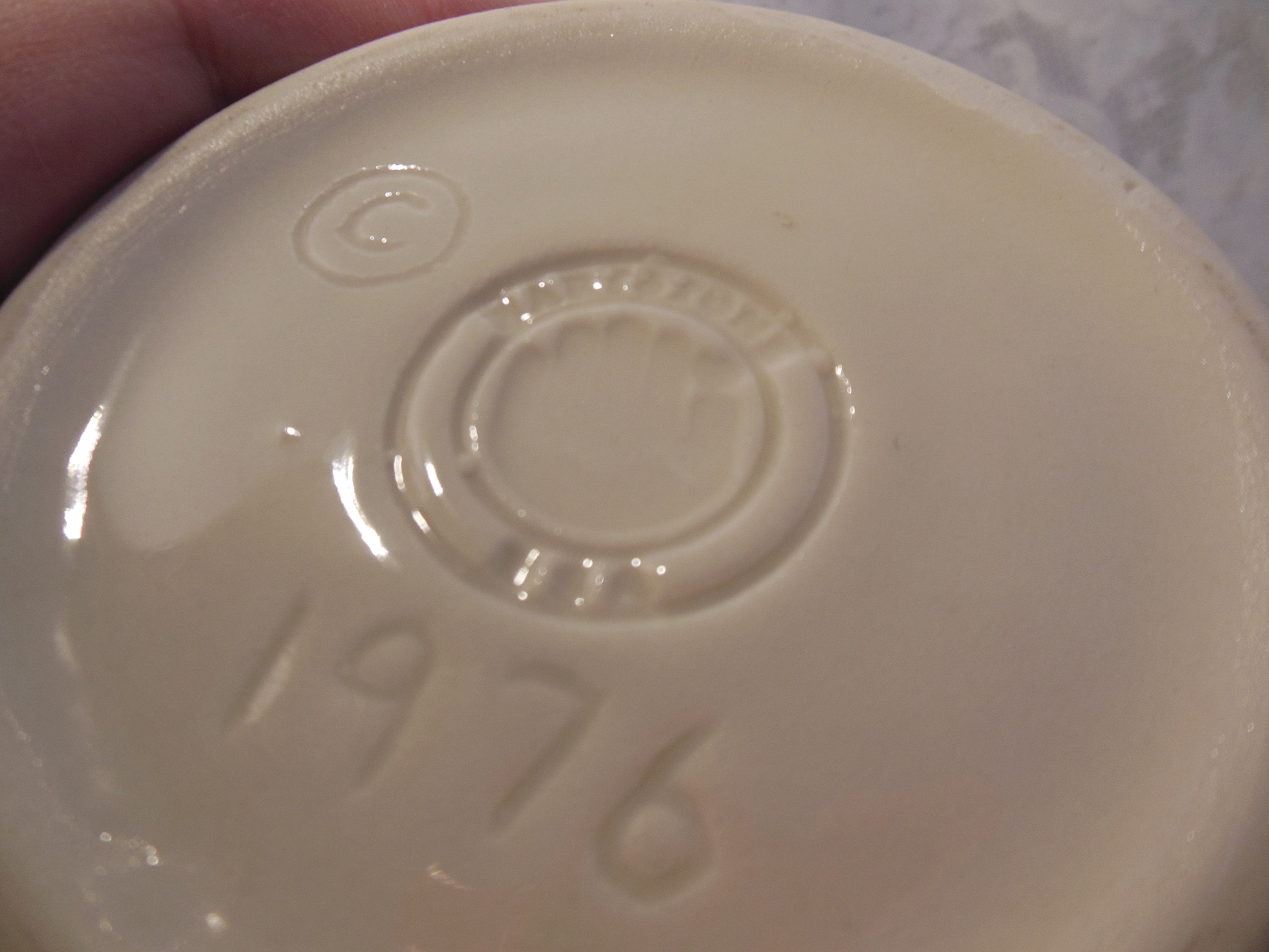 Vintage 1976 Hartstone Pottery zanesville, OH Pitcher Green Leaves and ...