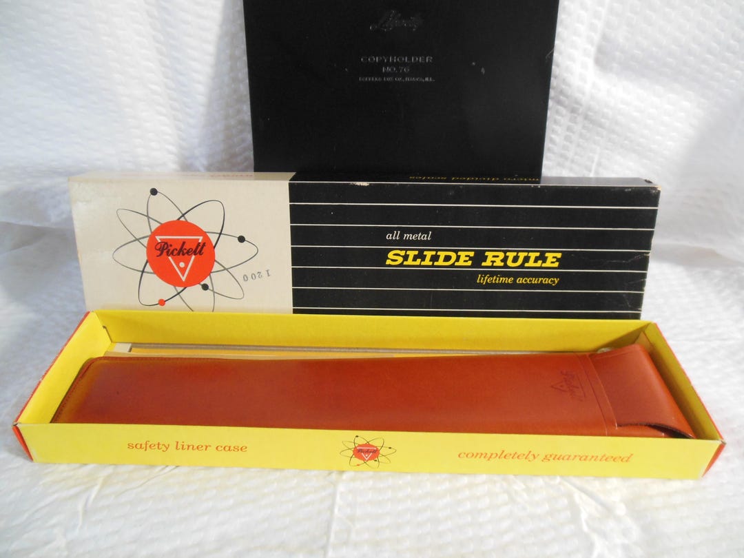 Slide Rule Trigononmetry Vintage Pickett 1960 Model N 1010 ES Like-new ...