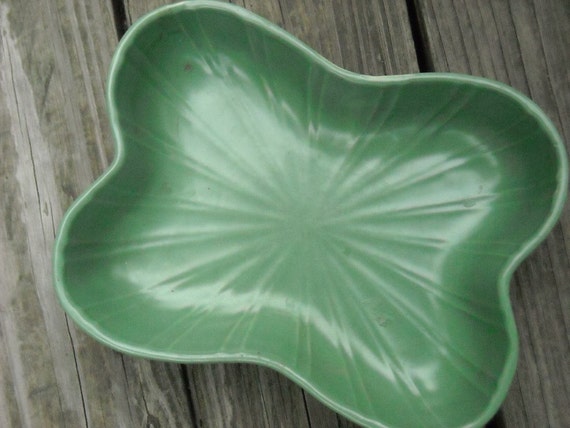 Vintage Regal Pottery Celadon-colored Bone-shaped Ceramic Dish | Etsy
