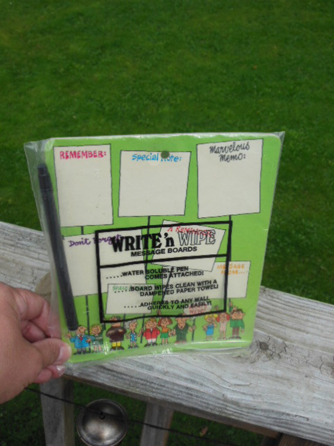 Fun Vintage wipe & Write Message Board New in | Etsy