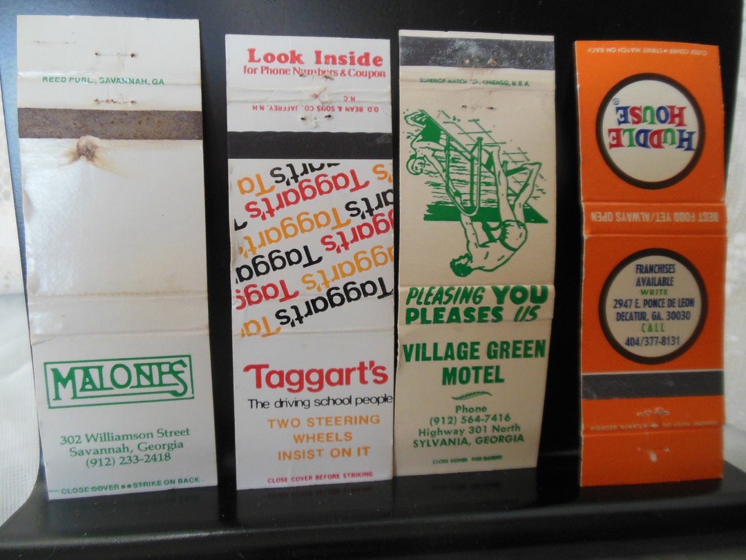 Match Book Covers - Mixed Lot of (4) - Circa 1980s Vintage - Etsy