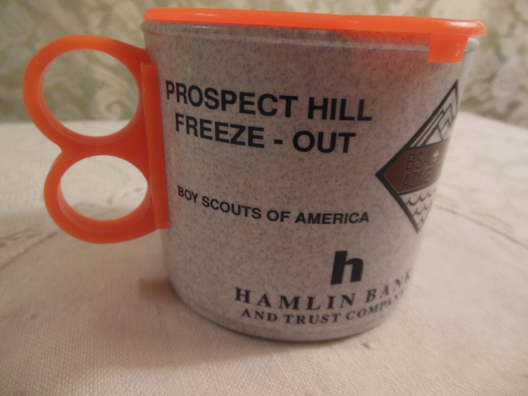 Boy Scout Cup With Lid Vintage Plastic "prospect Hill Freeze-out" Gray ...