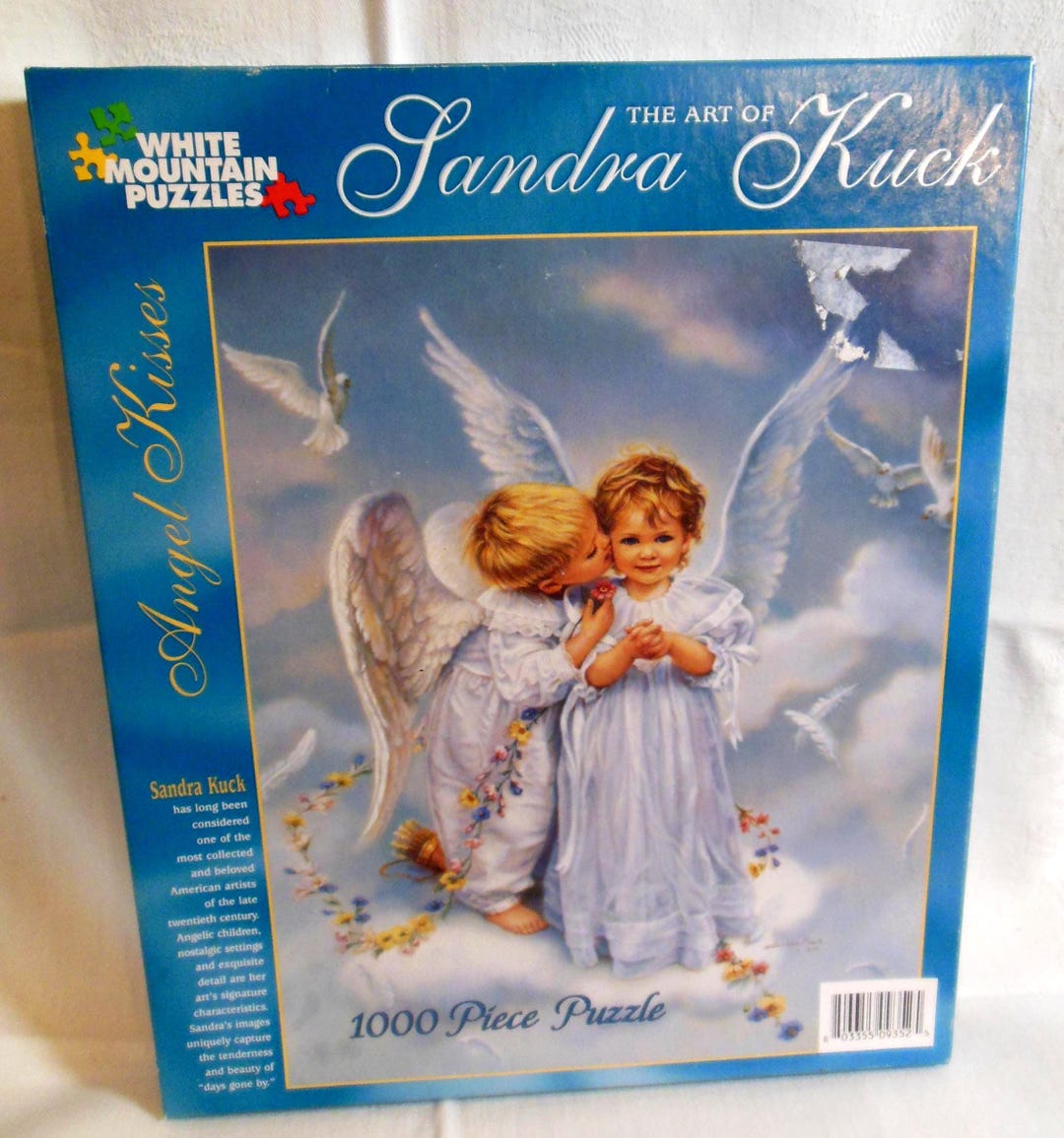 Angel Kisses Jigsaw Puzzle Art of Sandra Kuck White 1000 Pieces NOS ...