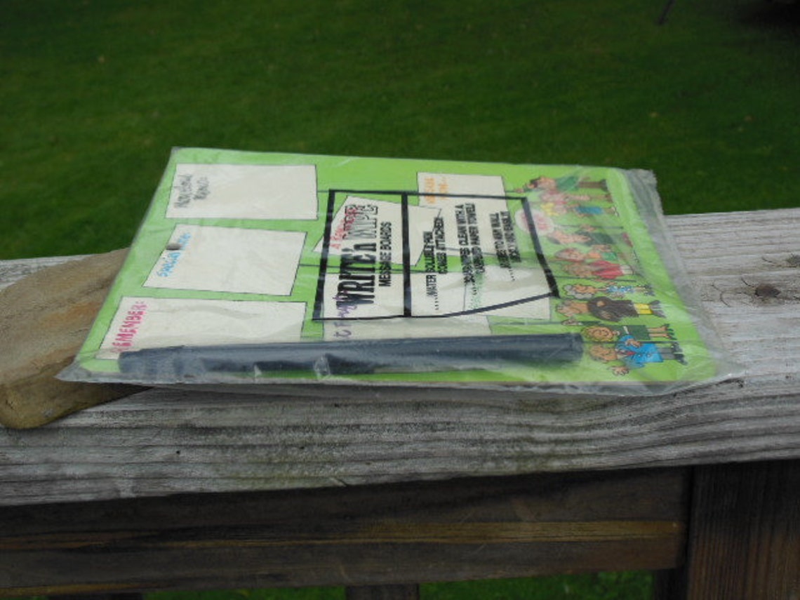 Fun Vintage wipe & Write Message Board New in | Etsy