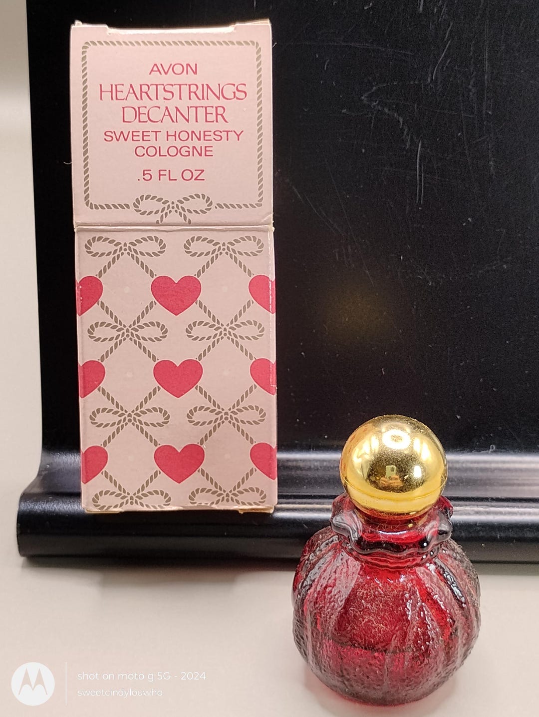 Collectible Avon Vintage Heart Strings Sweet Honesty Mini Cologne ...