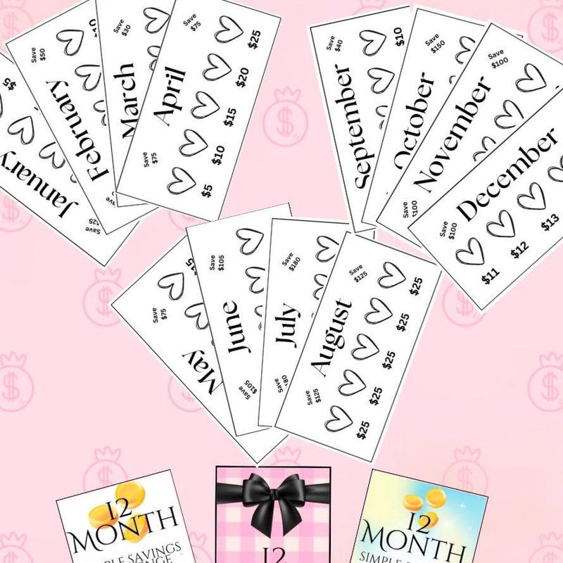 12 Month Challenge Book - Etsy