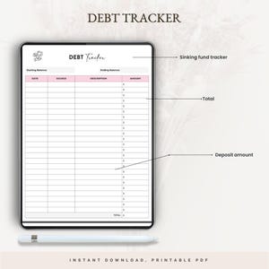 Printable Debt Tracker: Financial Planner, Money Management (digital ...