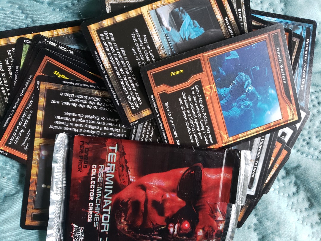 Terminator Collectible Vintage Trading Cards, Vintage Trading Cards ...