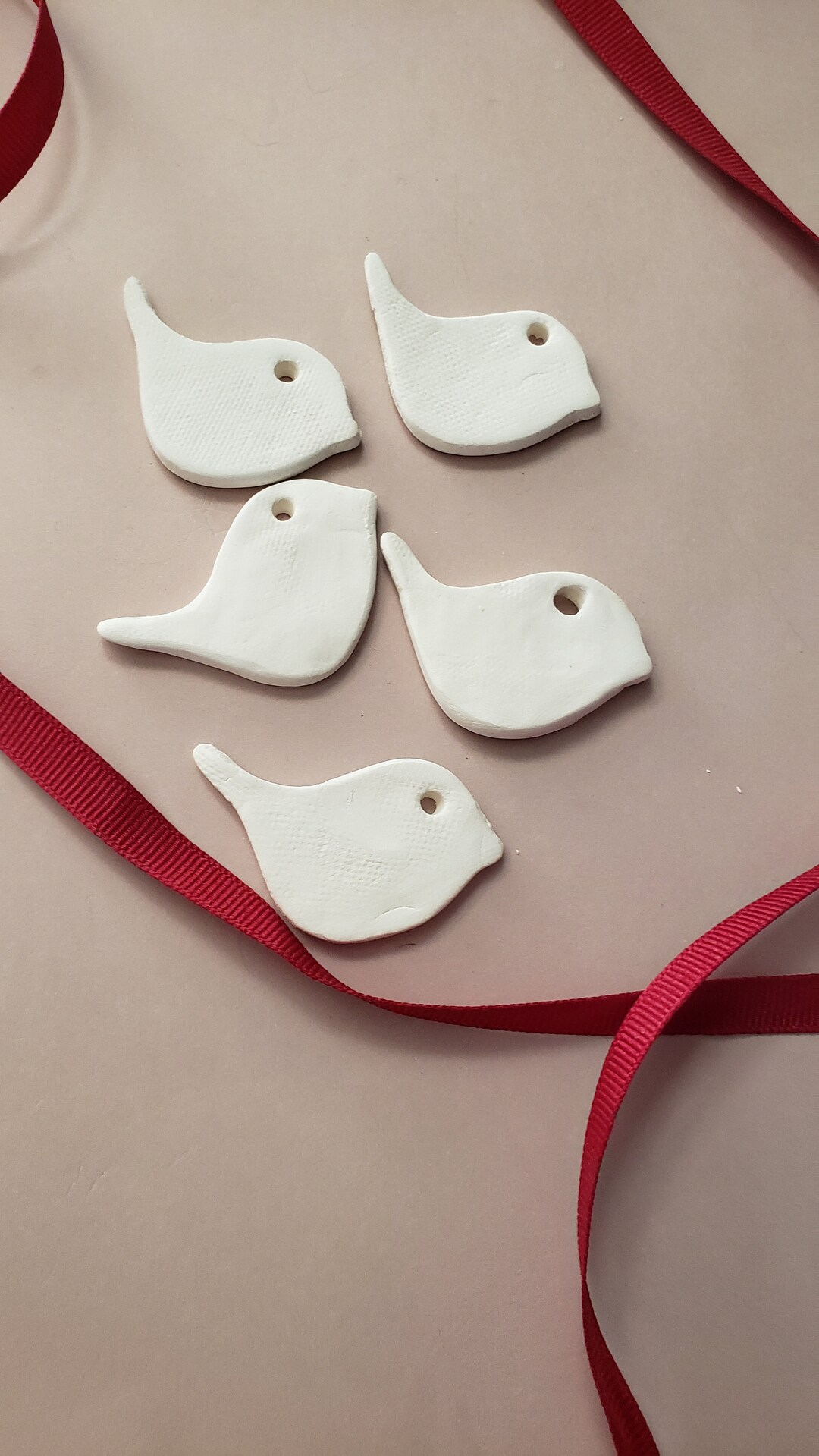 White Ceramic Birds for Gift Tags or Home Decor - Etsy