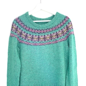 Colorwork Yoke Sweater Knitting Pattern, Stranded Colorwork Sweater ...
