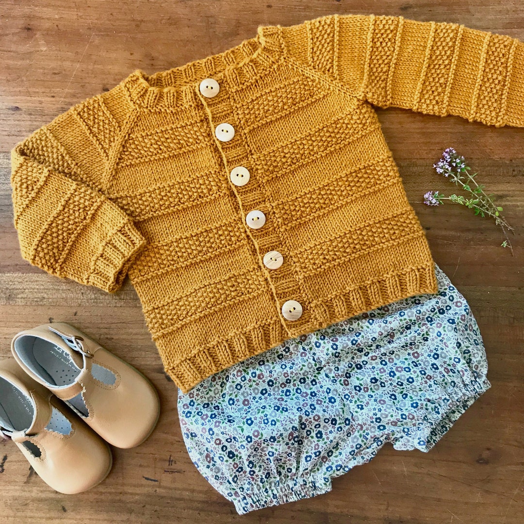Textured Stripes Cardigan Knitting Pattern, Unisex Cardigan Knitting ...