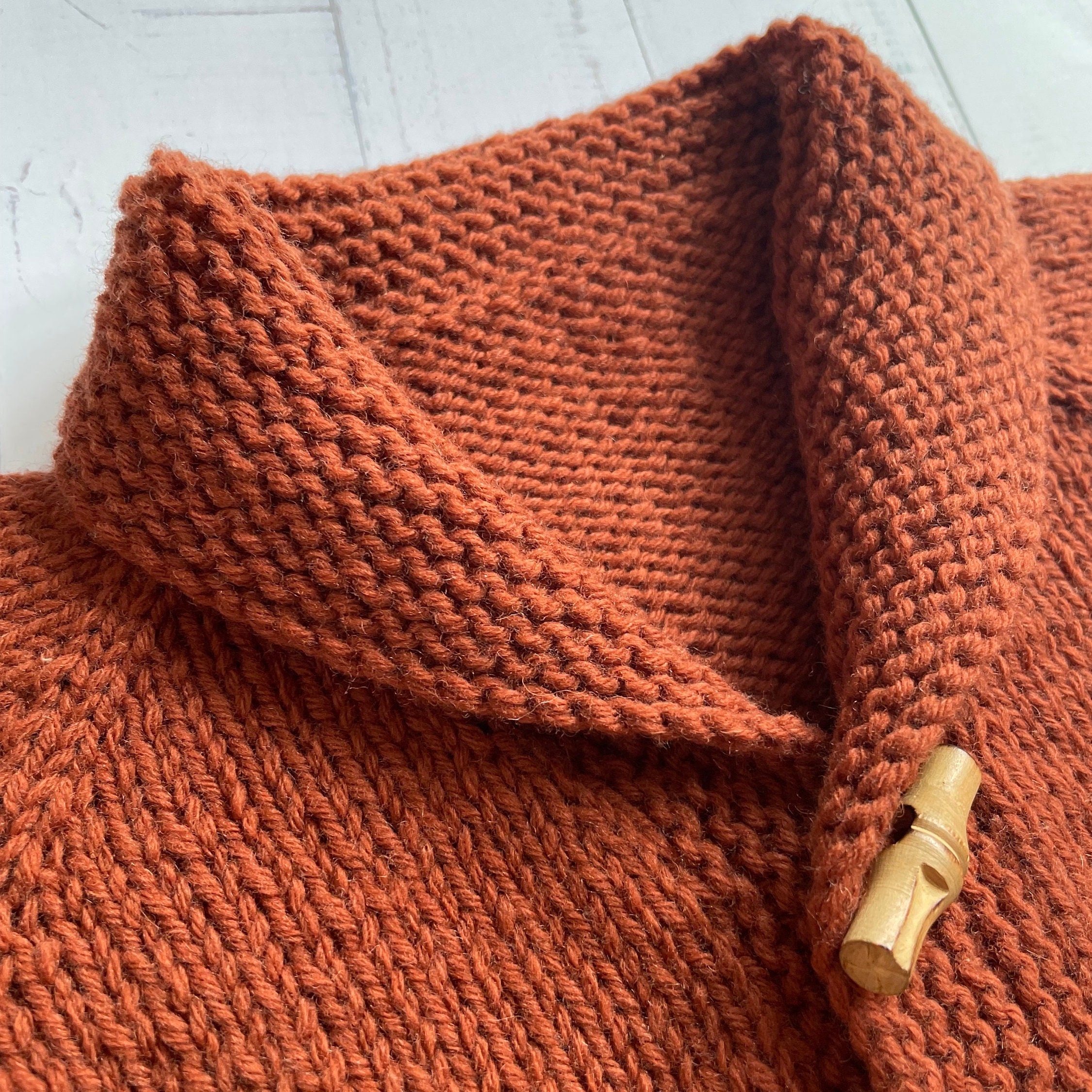 Grandpa Cardigan Knitting Pattern, Cozy Unisex Sweater, Shawl Collar ...