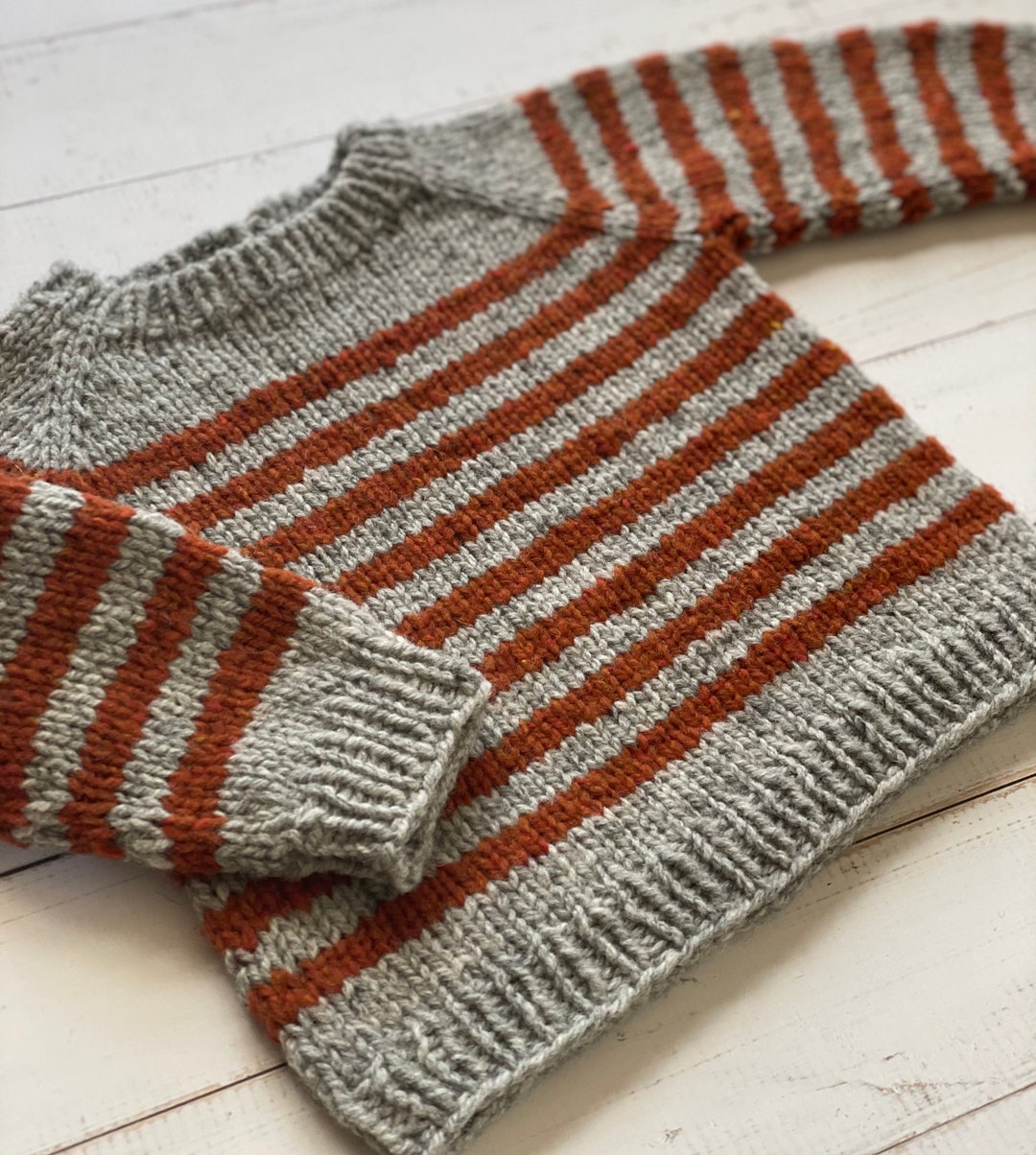Striped Sweater Knitting Pattern, Knitting Pattern Breton Sweater ...
