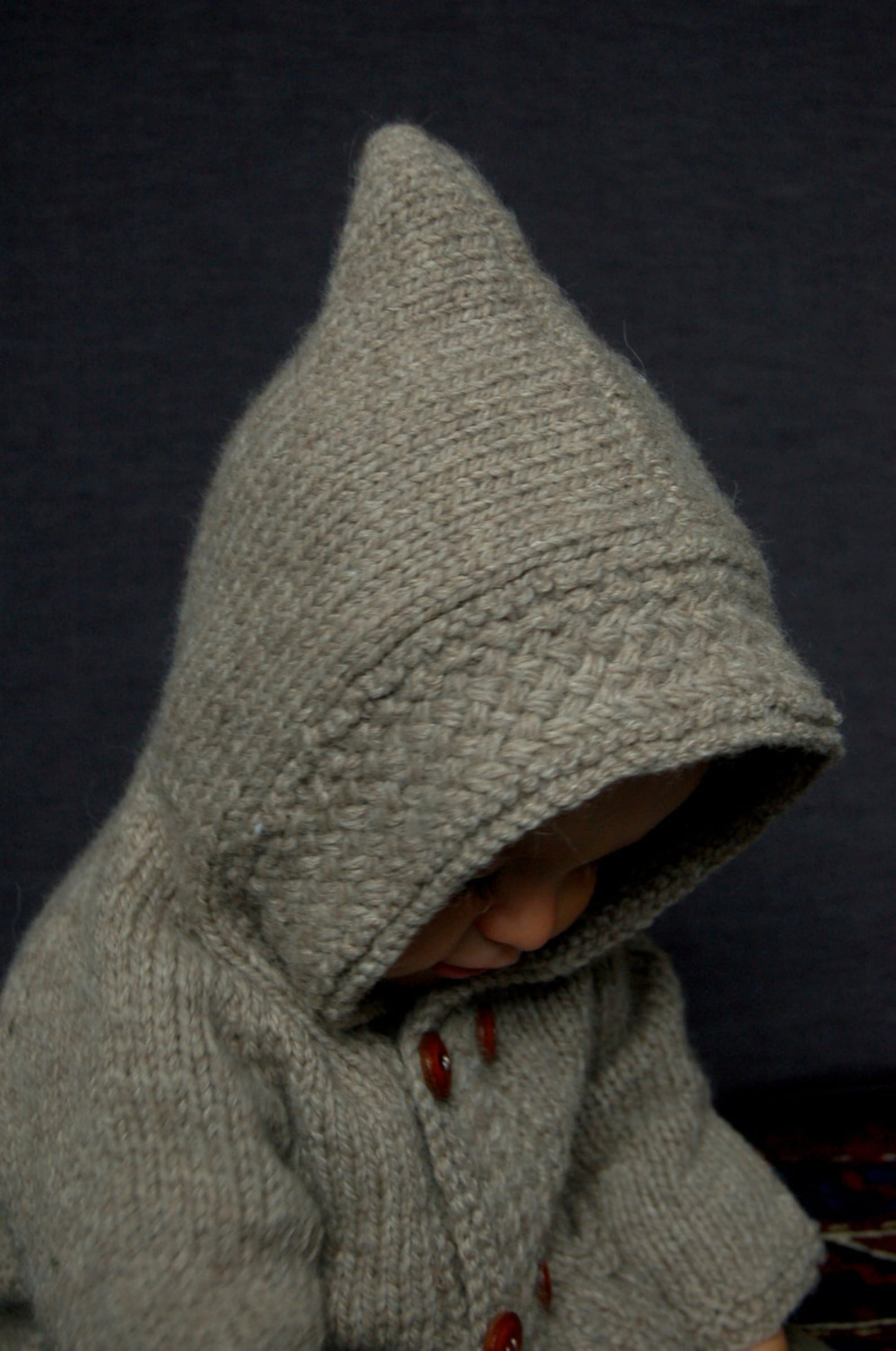 Knitting Pattern Double Breasted Baby Coat With Hood, Knitting Pattern ...