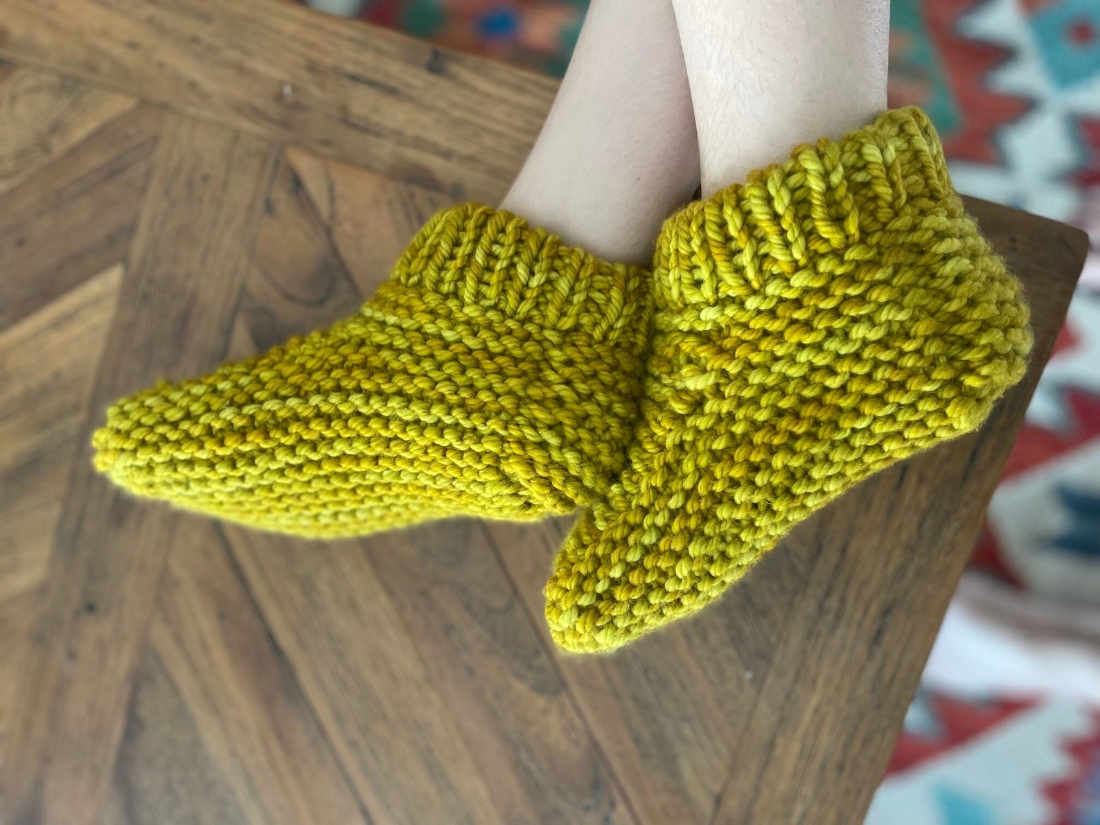 Grownup Booties Knitting Pattern, Garter Slippers Knitting Pattern - Cozy Toesies - Etsy