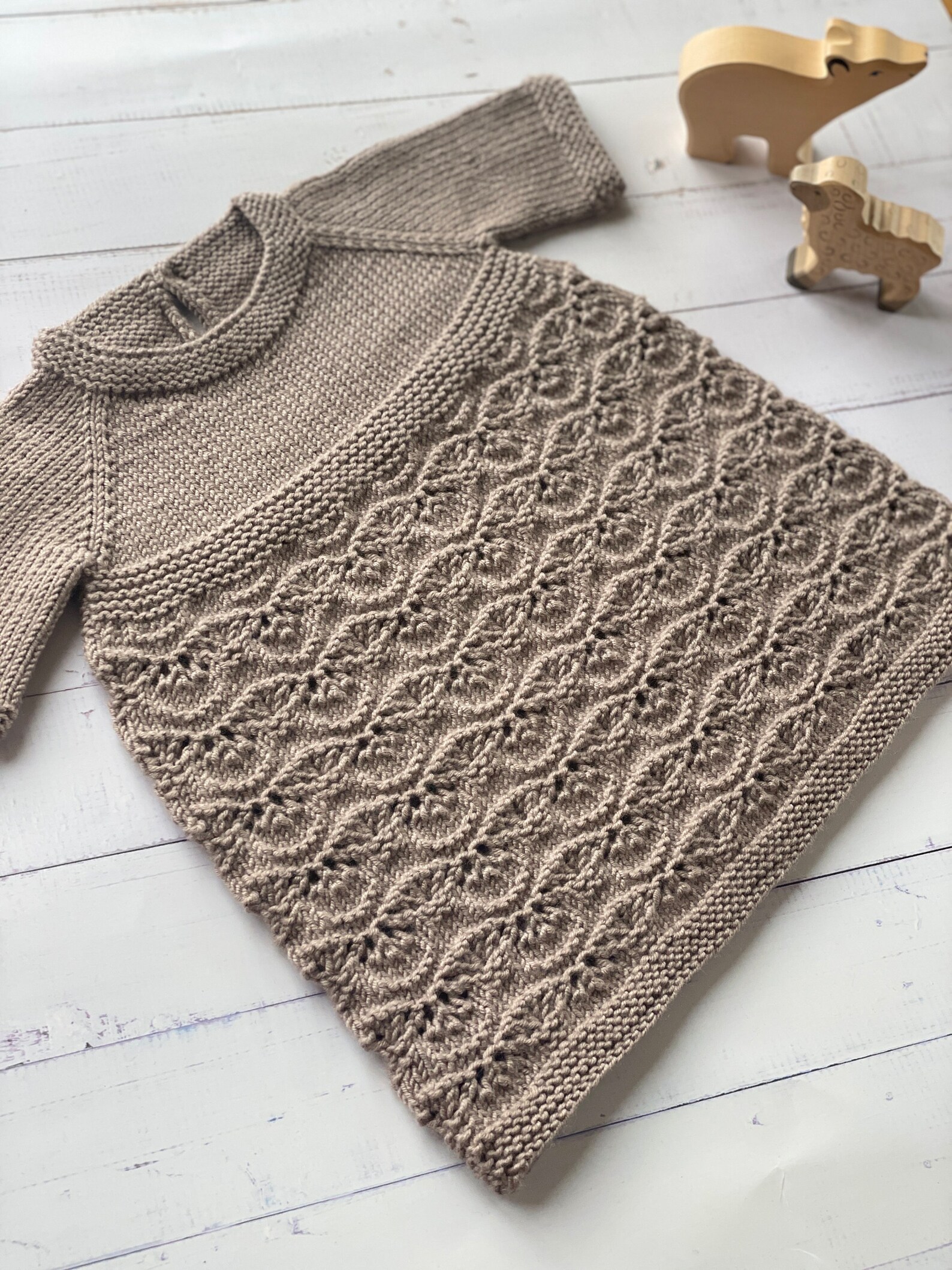 Knitting Pattern Easy Lace Dress, Knitting Pattern Girl, Vintage ...