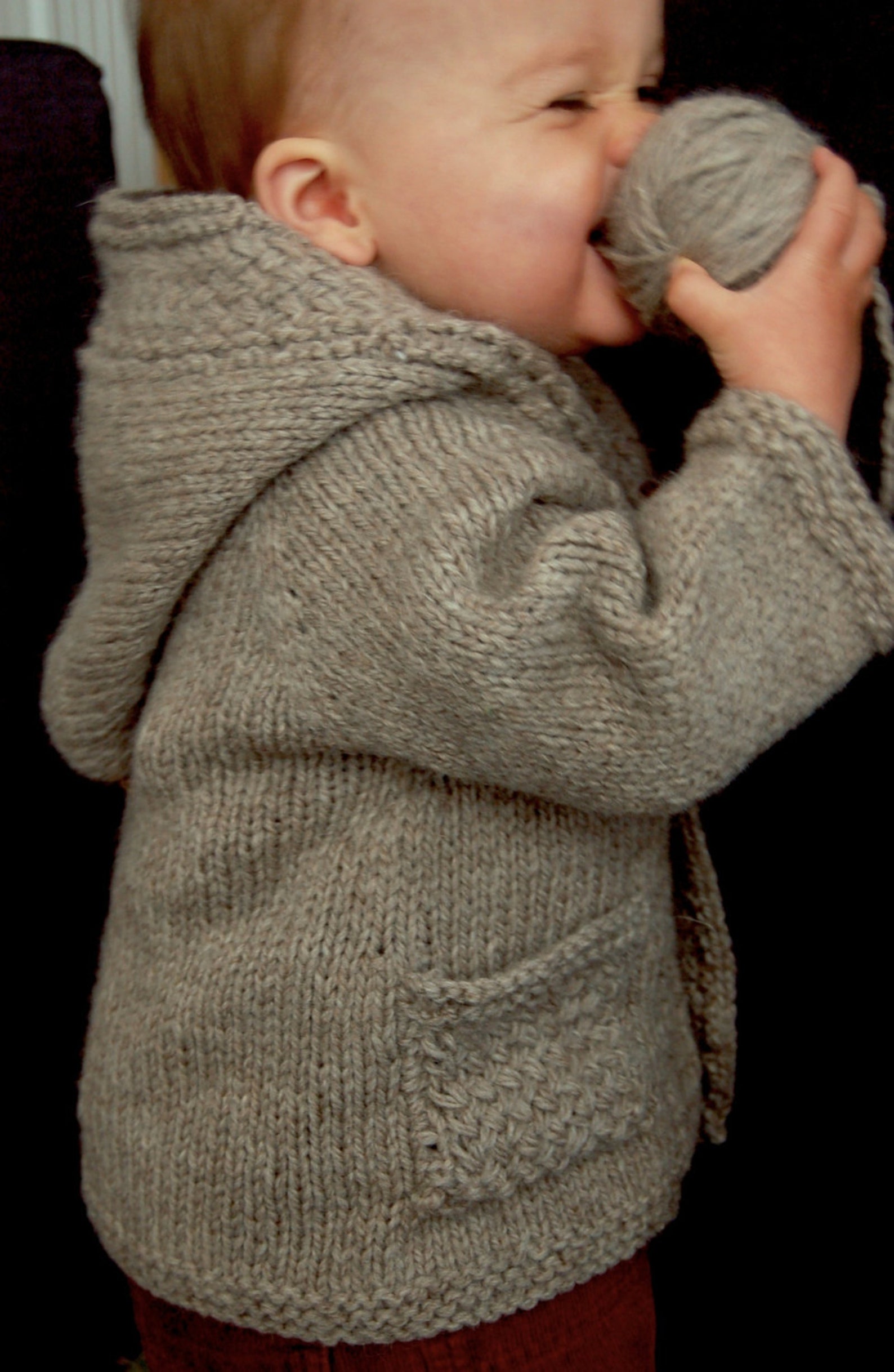 Knitting Pattern Double Breasted Baby Coat With Hood, Knitting Pattern ...