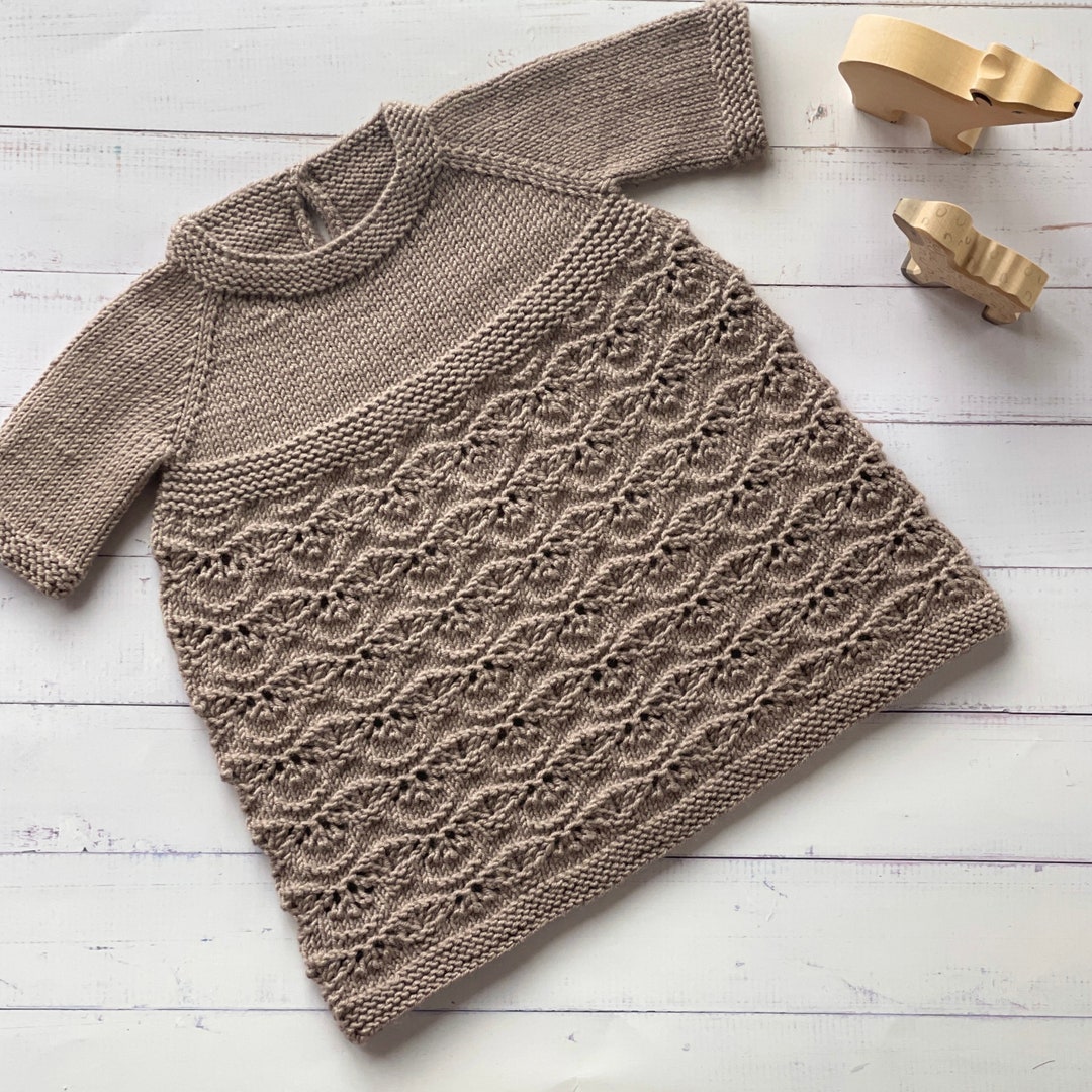 Knitting Pattern Easy Lace Dress, Knitting Pattern Girl, Vintage ...