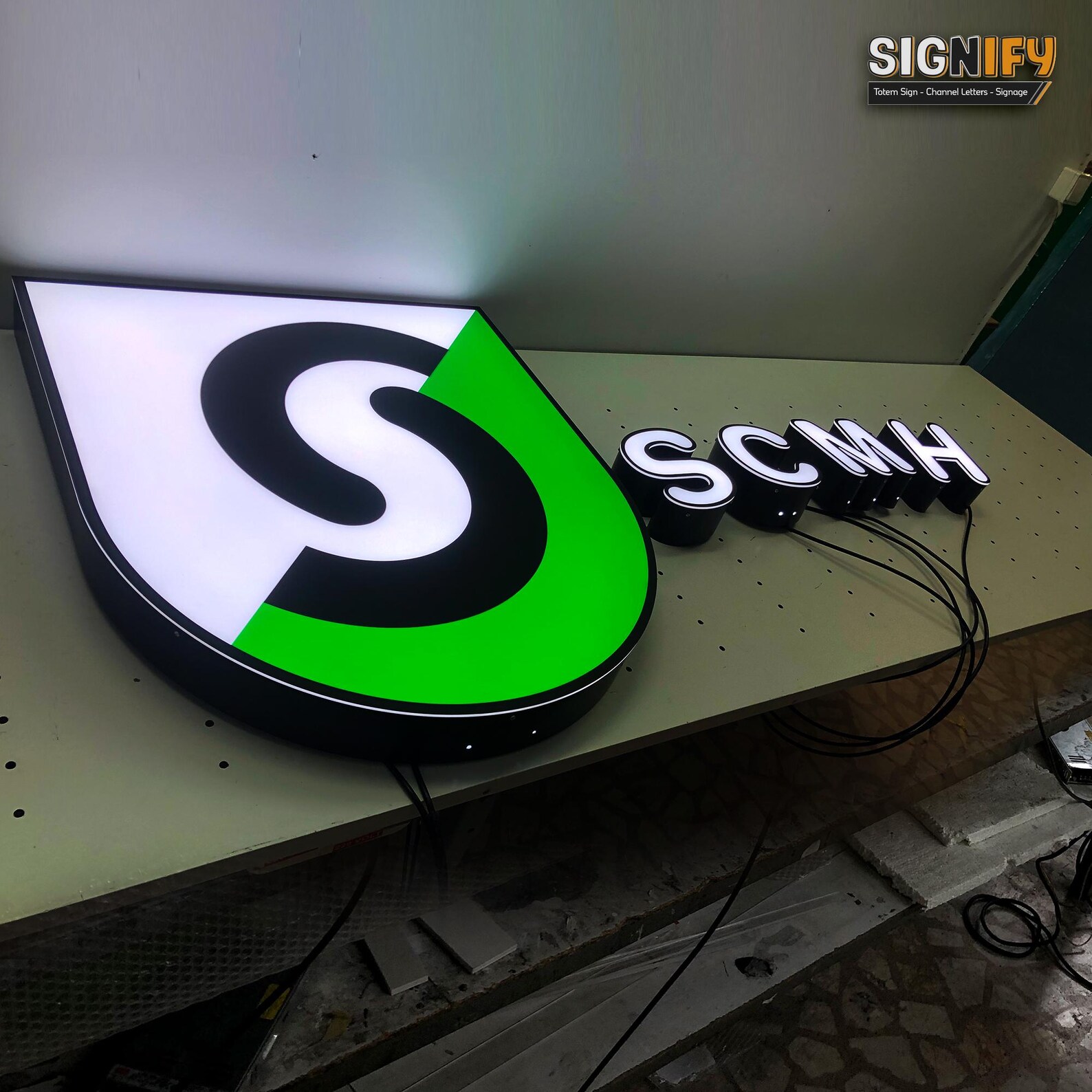 Custom Backlit Sign,lobby Sign,clinic Sign,reception Sign,wall Logo ...