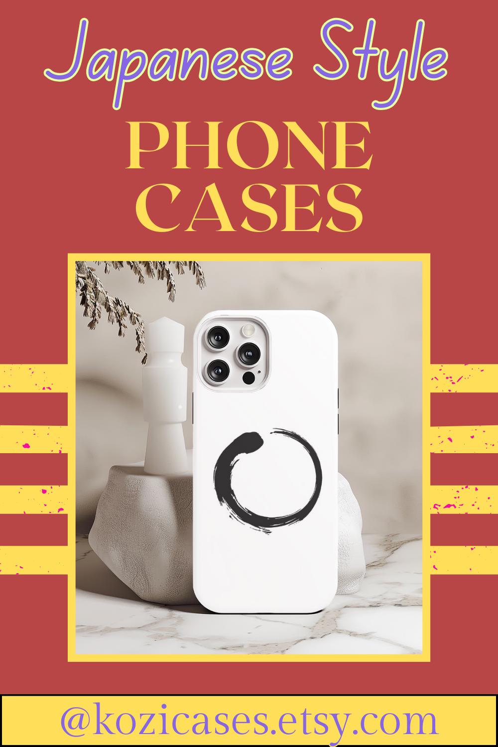 Enso Symbol Phone Case Japanese Tough Case for iPhone Samsung Galaxy ...