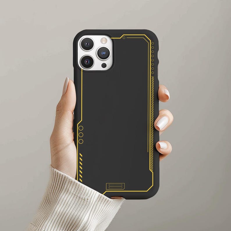 Cyberpunk Sci Fi Phone Case Futuristic Minimalist Gift for iPhone 11 12 ...