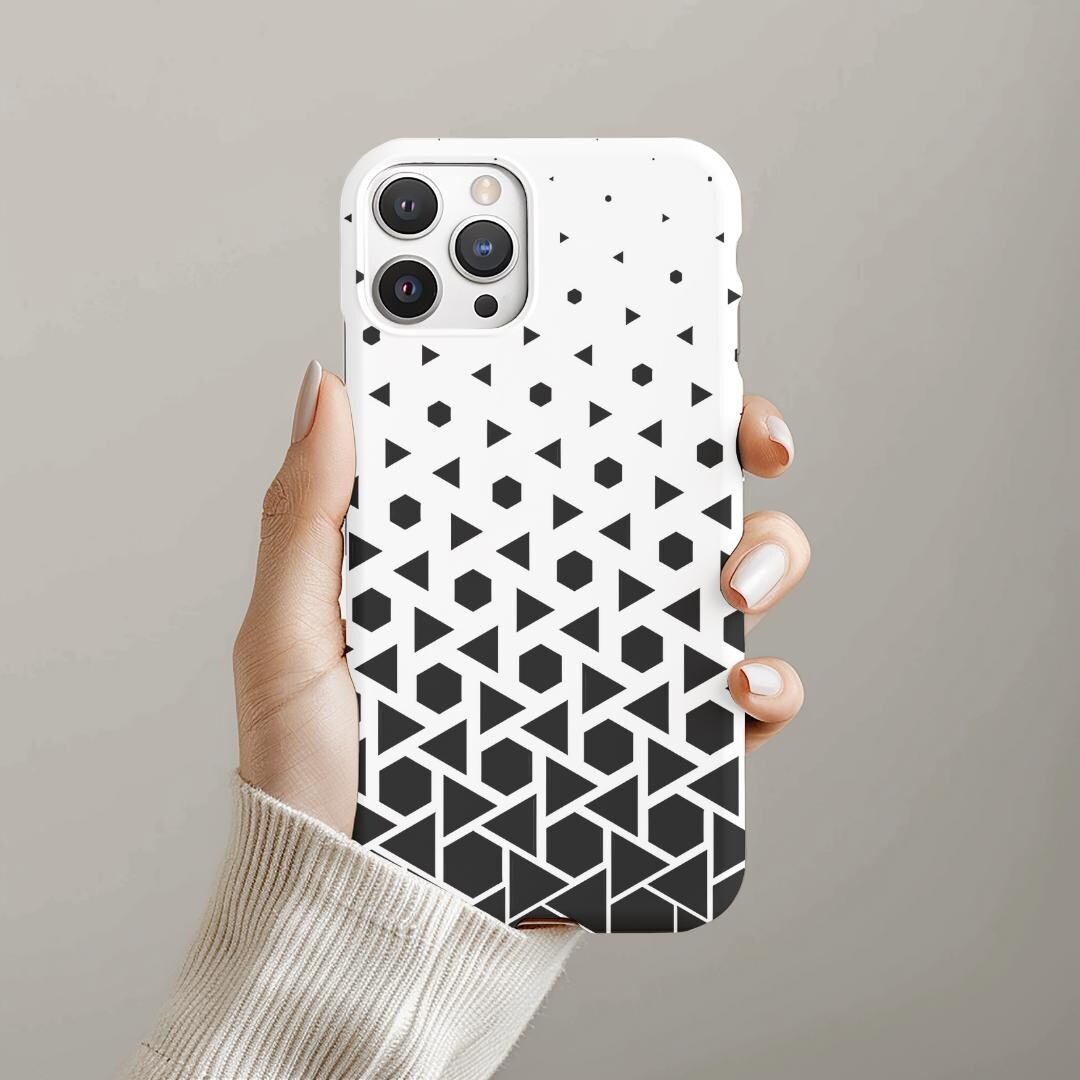 Geometric Phone Case Gradient Shapes Phone Case for iPhone Galaxy Pixel ...