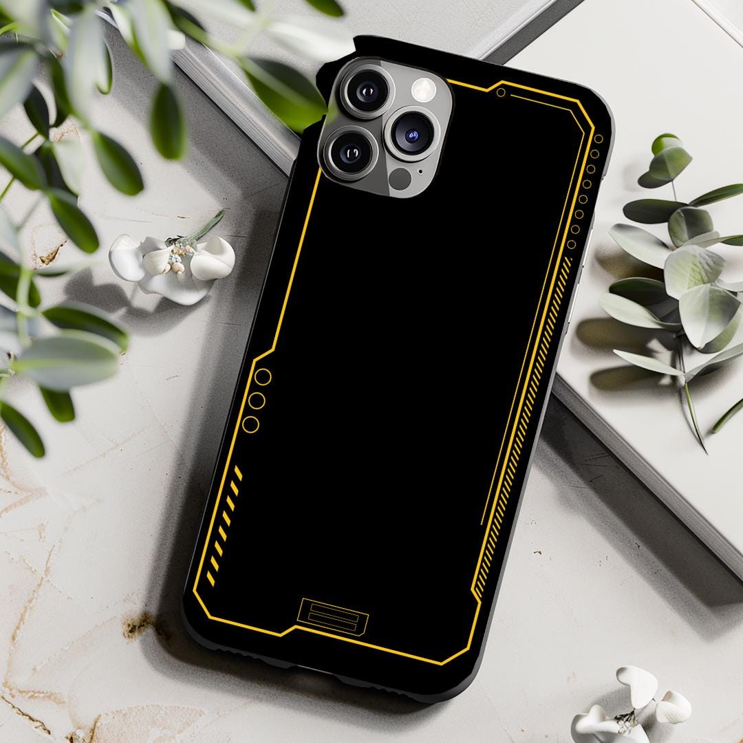 Cyberpunk Sci Fi Phone Case Futuristic Minimalist Gift for iPhone 11 12 ...