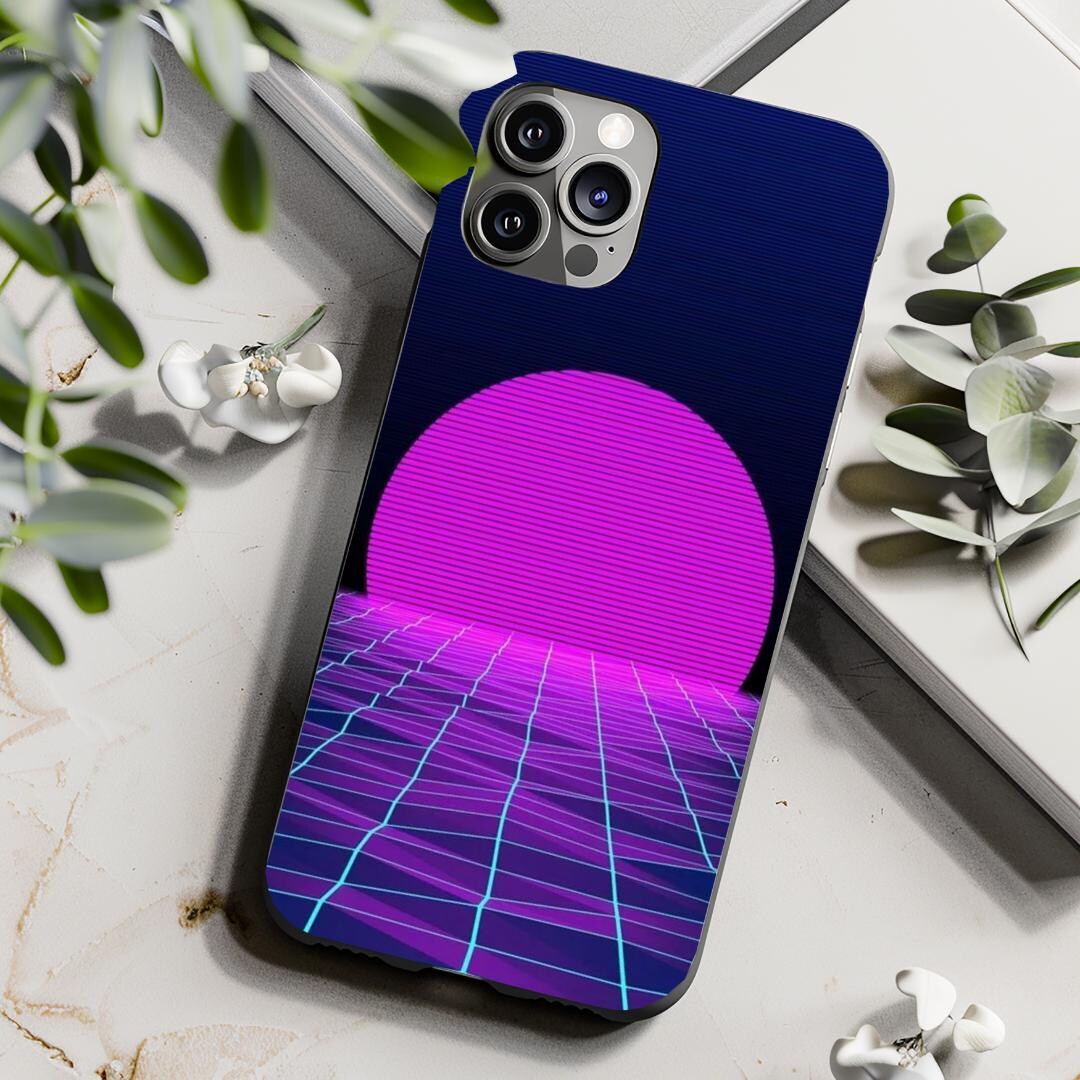 Retro Vaporwave Neon Cyberpunk Gift 80s Retro Aesthetic Phone Case for ...