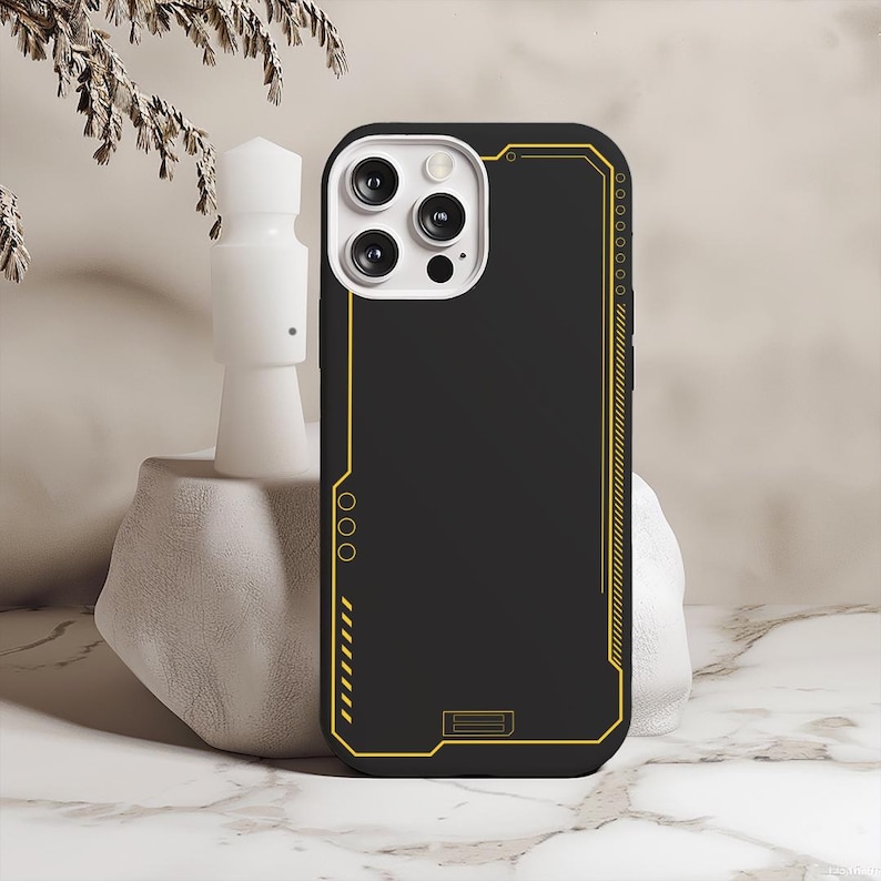 Cyberpunk Sci Fi Phone Case Futuristic Minimalist Gift for iPhone 11 12 ...