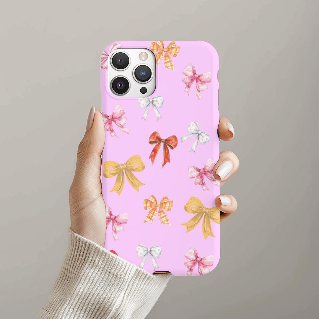 Phone Case, Cute Ribbon Bow Tie Pattern, Tough Cases for Iphone ...