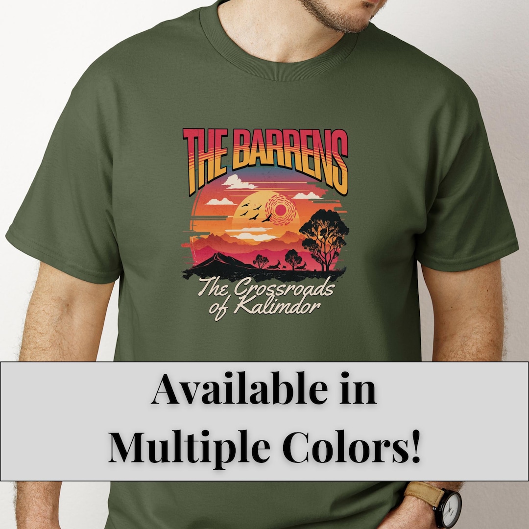 World of Warcraft Tshirt Barrens Zone Shirt Gift for Wow Player Gaming ...