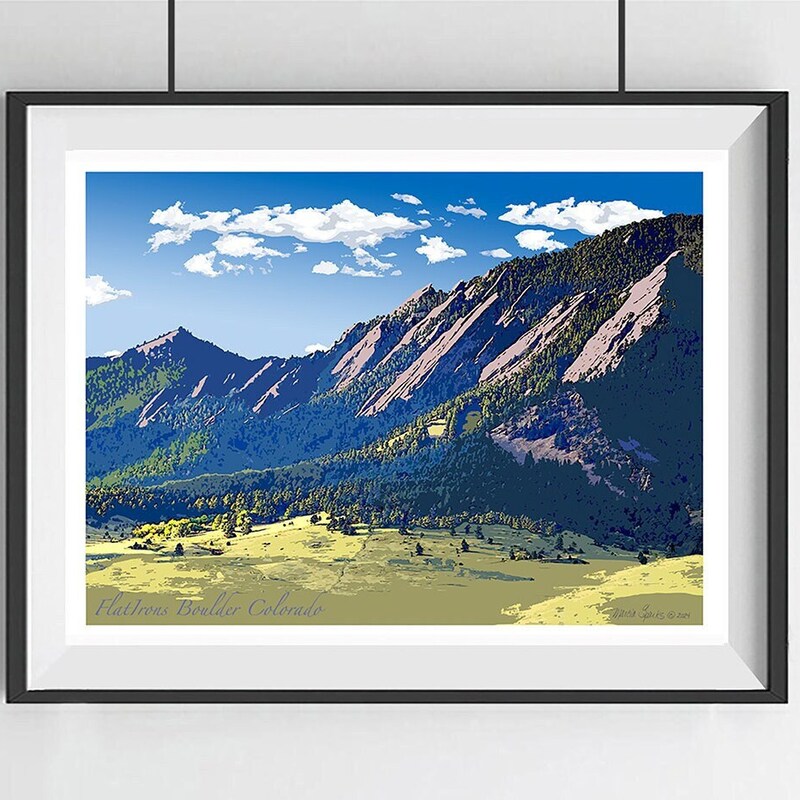 Boulder Flatirons - Etsy