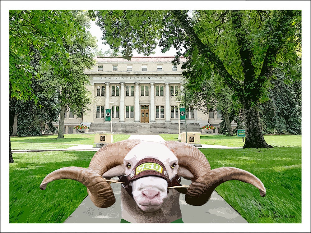 Cam the Ram in the Oval at CSU - Etsy