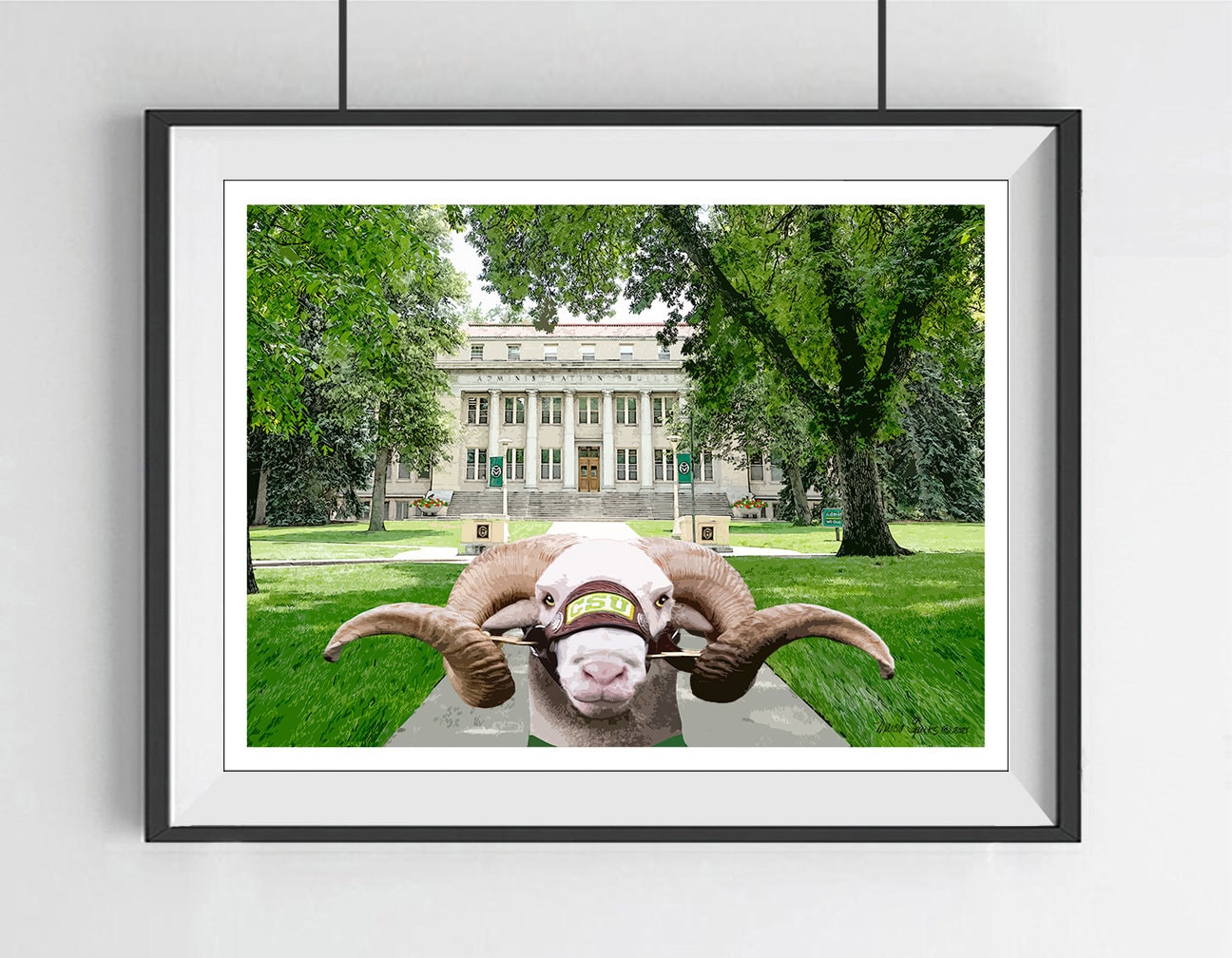 Cam the Ram in the Oval at CSU - Etsy