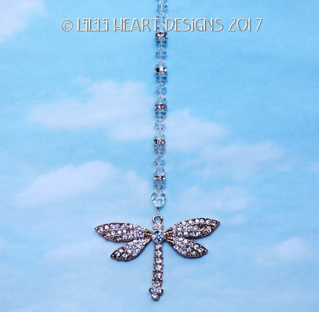 RHINESTONE DRAGONFLY Bling M/w Swarovski Crystal Beaded Strand - Etsy