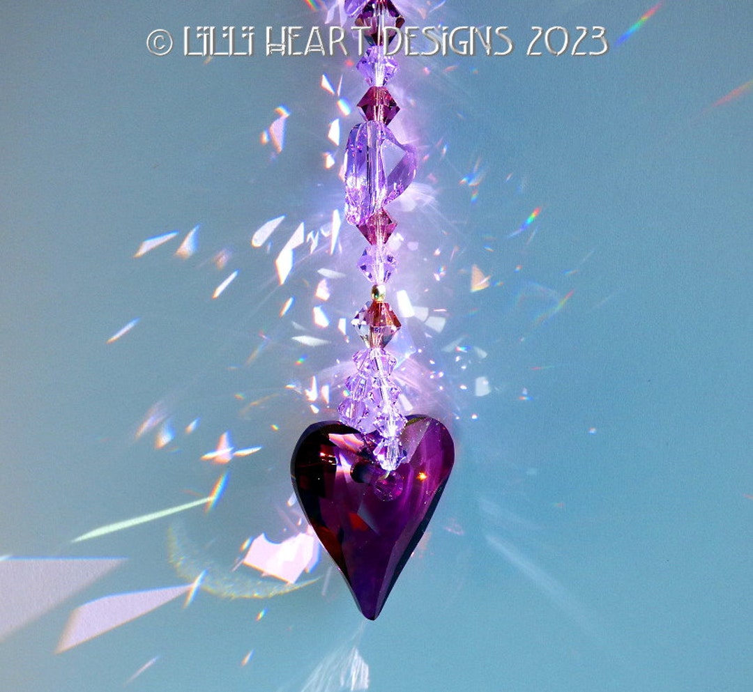 NEW Swarovski Crystal Suncatcher 27mm LILAC SHADOW (purple) Wild Heart ...