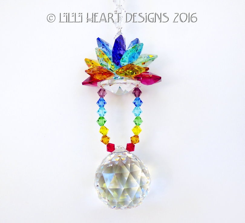 Swarovski Crystal Suncatcher Logo Etched Ball Swarovski | Etsy