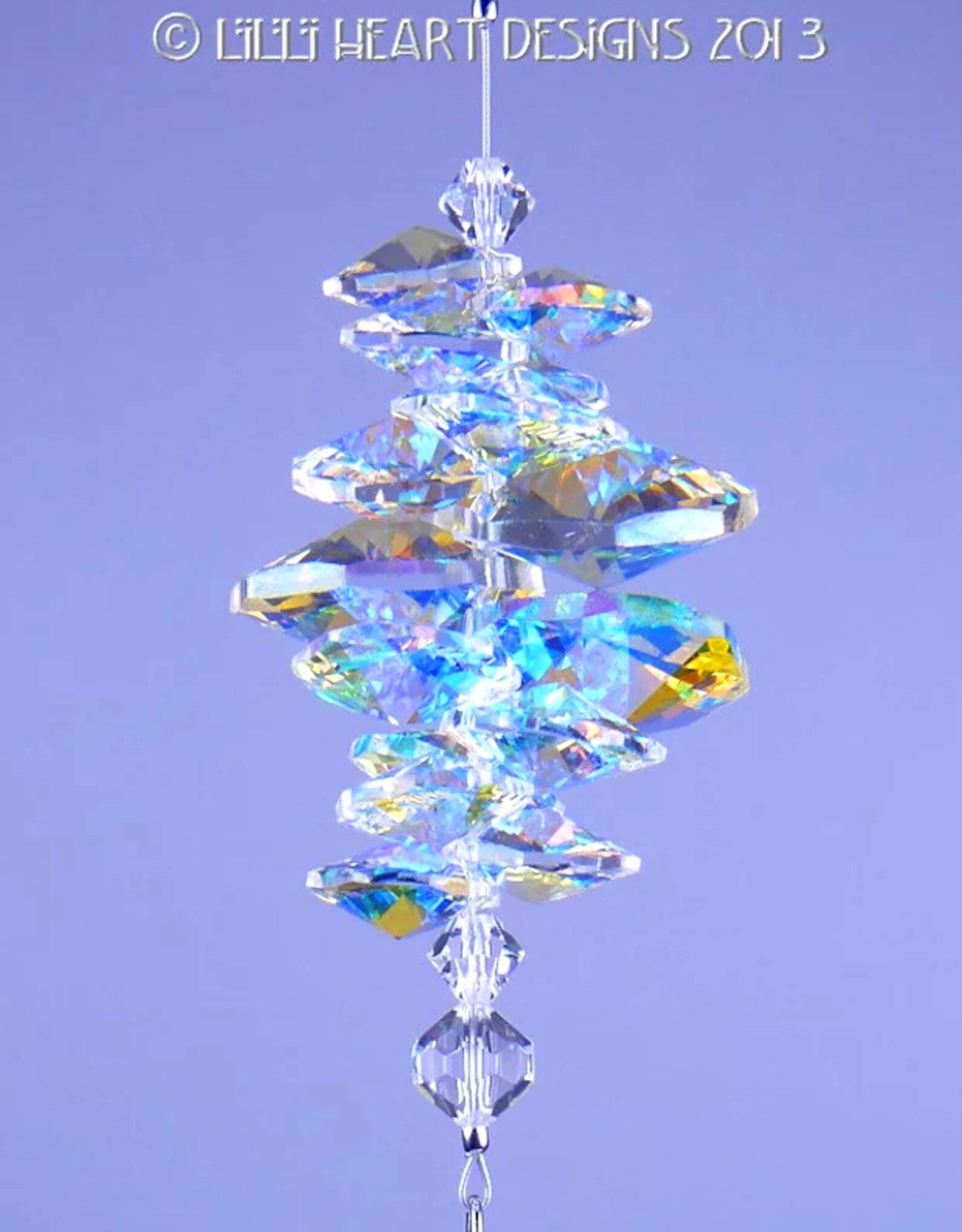 Swarovski Crystal 40mm Clear Faceted Sun Disk Suncatcher With | Etsy