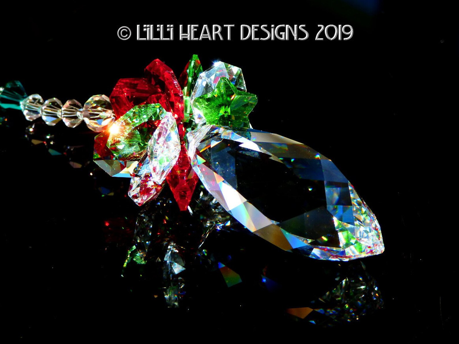 Lilli Heart Designs Annual *2019 Christmas Ornament* Swarovski Crystal ...