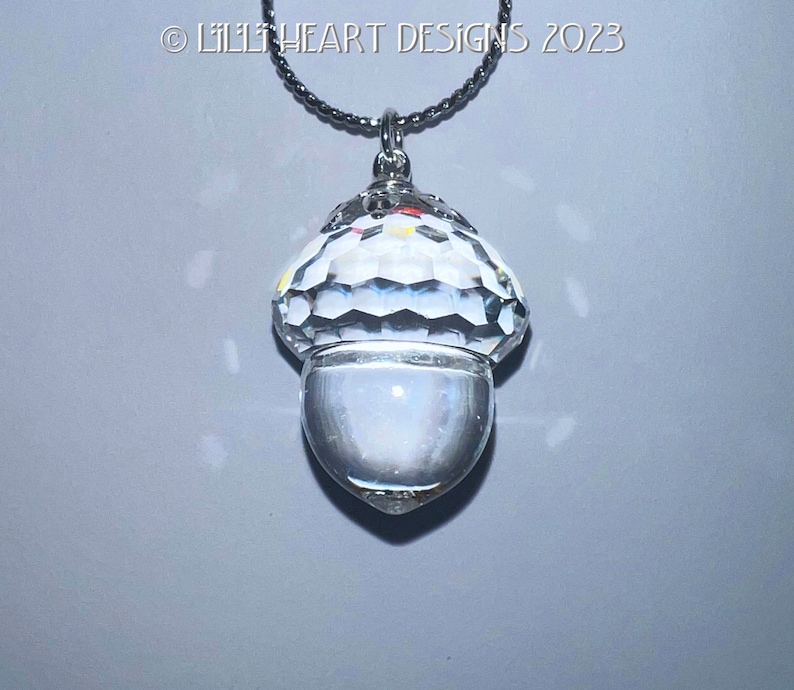 Swarovski Crystal Acorn Very Rare Vintage From the 70's on a Silver ...