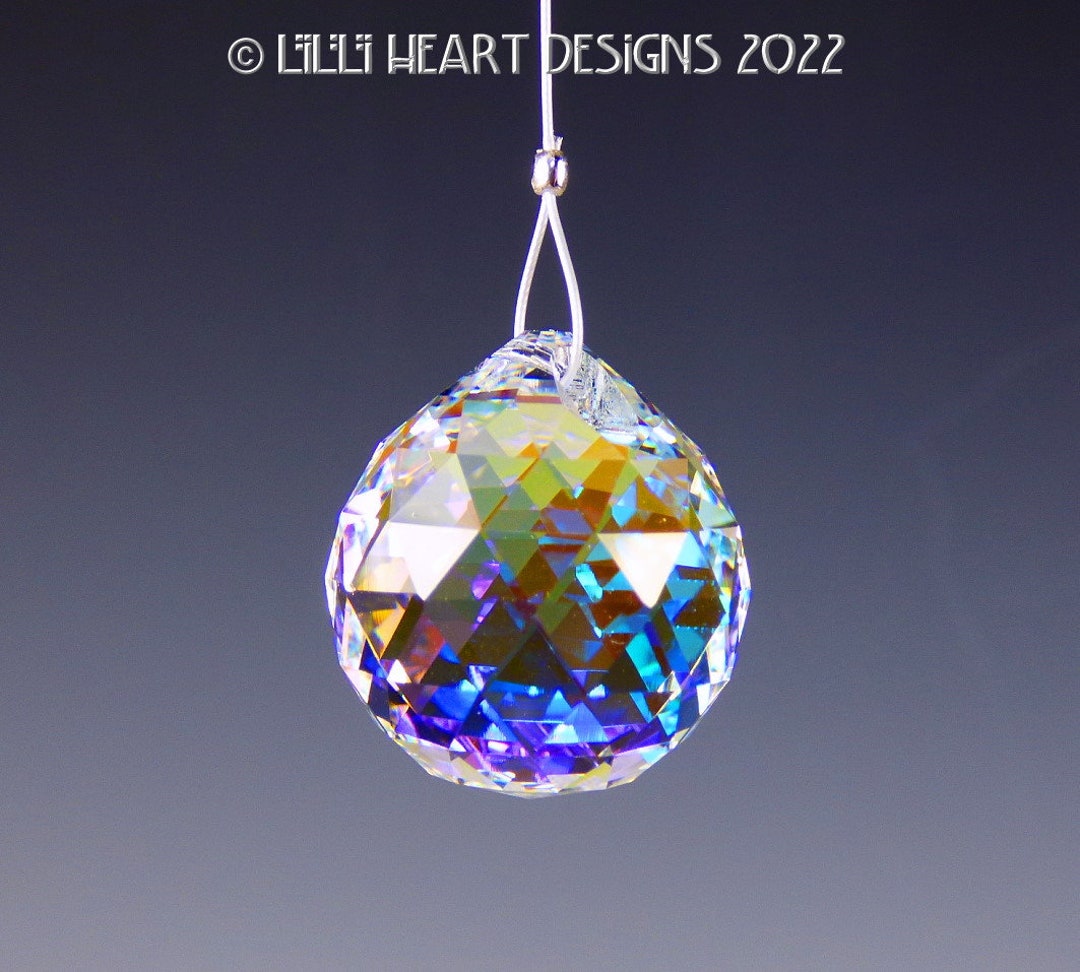 Swarovski Crystal Aurora Borealis Ball Suncatcher 20mm 8558 Car Charm ...